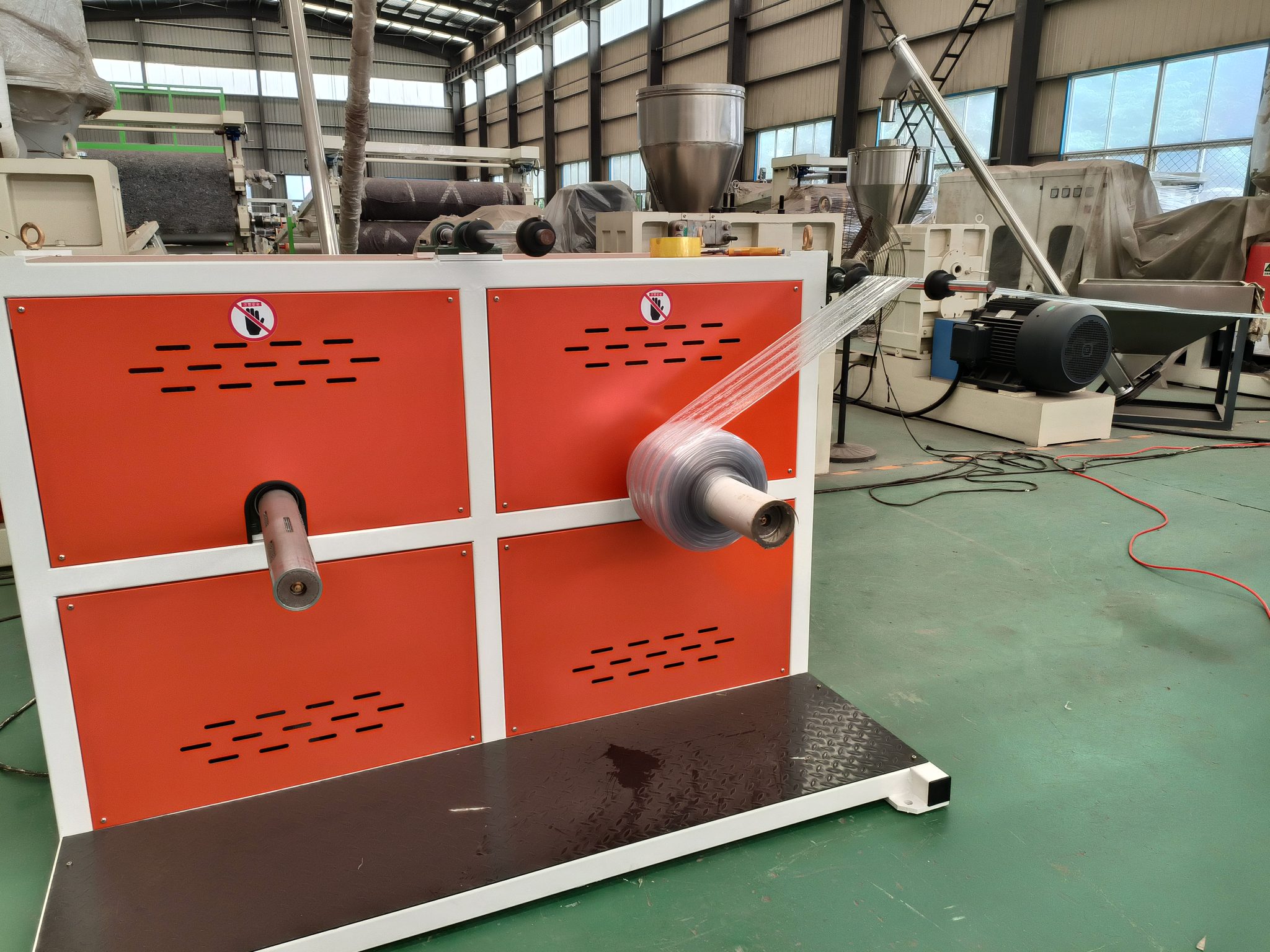 Tailor-made PVC Curtain Production Line - WOLJIA | Extruder&Expander ...